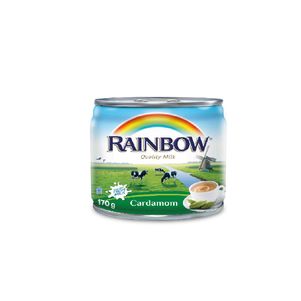 Buy Rainbow Evaporated Milk Cardamom (Vit D) 170G - Shop On The Fresh ...
